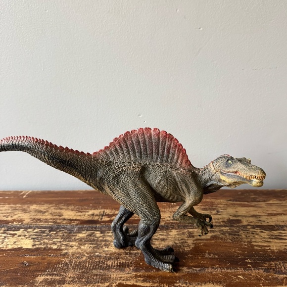 Toys | Spinosaurus Dinosaur Figurine Red And Gray | Poshmark